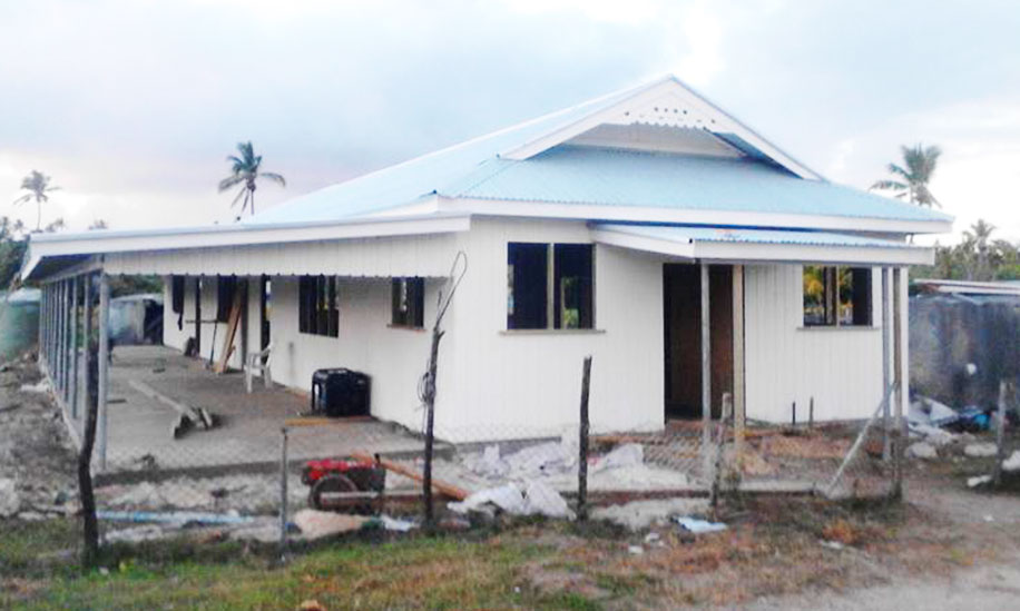 Storm-damaged Felemea center rebuilt - Seacology
